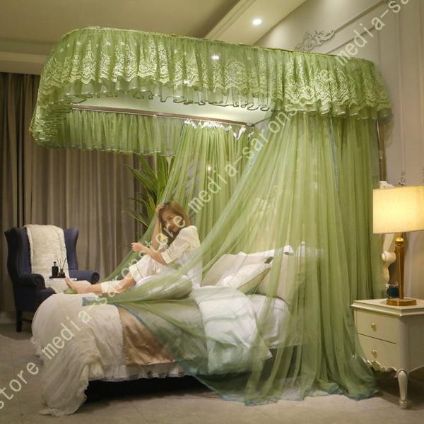 【発売日：2026年01月12日】【高い品質の素材】ポリエステル素材で作られたベッドカーテンは長持ちするように作られています!完璧なメッシュサイズにより、有害な害虫の侵入を防ぎながら、良好な空気の流れを実現します!【デザイン 】 ベッドの上...