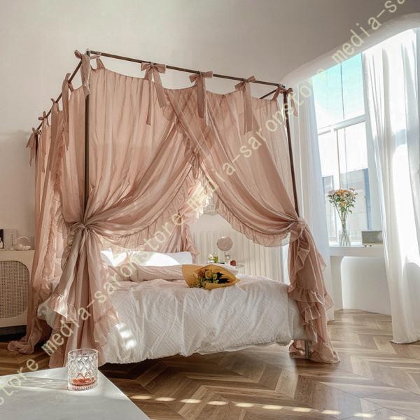 【発売日：2026年01月09日】【プレミアム品質の素材 】高い品質のポリエステル製で、通気性があり健康的です! 耐久性に優れています! このカーテンは強い日差しを遮断し、ご家族を強い日差しから守り、質の高い睡眠を提供します!【頑丈なフレー...