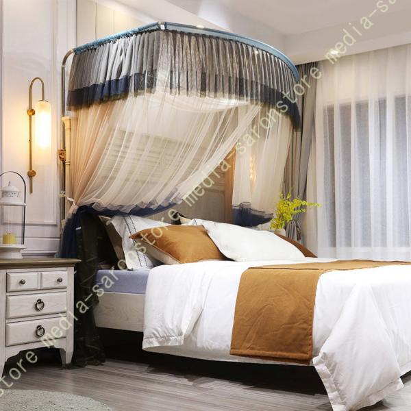 【発売日：2026年01月12日】【高い品質の素材】ポリエステル素材で作られたベッドカーテンは長持ちするように作られています!完璧なメッシュサイズにより、有害な害虫の侵入を防ぎながら、良好な空気の流れを実現します!【デザイン 】 ベッドの上...