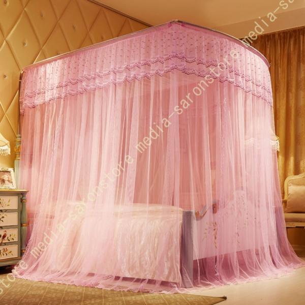 【発売日：2026年01月12日】【高い品質の素材】ポリエステル素材で作られたベッドカーテンは長持ちするように作られています!完璧なメッシュサイズにより、有害な害虫の侵入を防ぎながら、良好な空気の流れを実現します!【デザイン 】 ベッドの上...