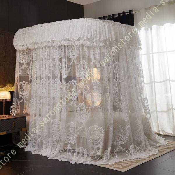 【発売日：2026年01月12日】【高い品質の素材】ポリエステル素材で作られたベッドカーテンは長持ちするように作られています!完璧なメッシュサイズにより、有害な害虫の侵入を防ぎながら、良好な空気の流れを実現します!【デザイン 】 ベッドの上...