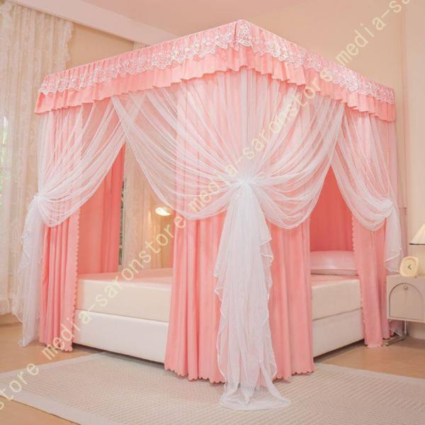 【発売日：2026年01月12日】【高い品質の素材】ポリエステル素材で作られたベッドカーテンは長持ちするように作られています!完璧なメッシュサイズにより、有害な害虫の侵入を防ぎながら、良好な空気の流れを実現します!【デザイン 】 ベッドの上...