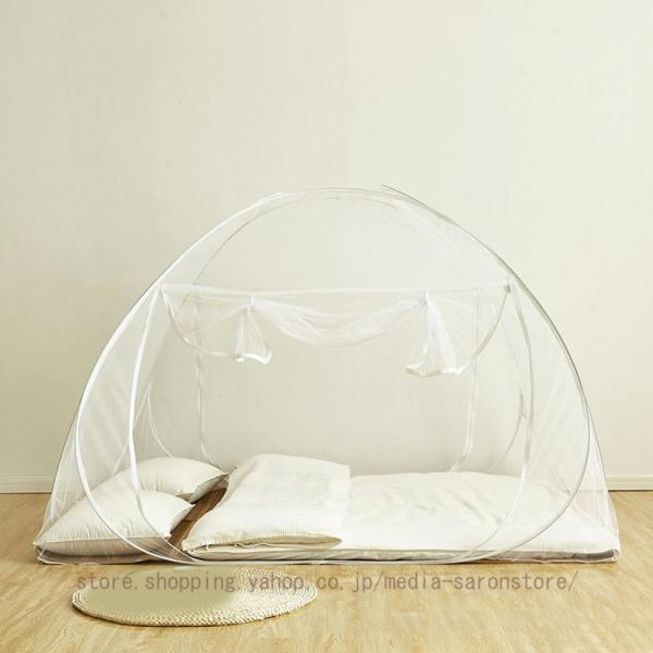 【発売日：2026年01月13日】【高い品質の素材】ポリエステル素材で作られたベッドカーテンは長持ちするように作られています!完璧なメッシュサイズにより、有害な害虫の侵入を防ぎながら、良好な空気の流れを実現します!【ファスナー式のドアー、楽...