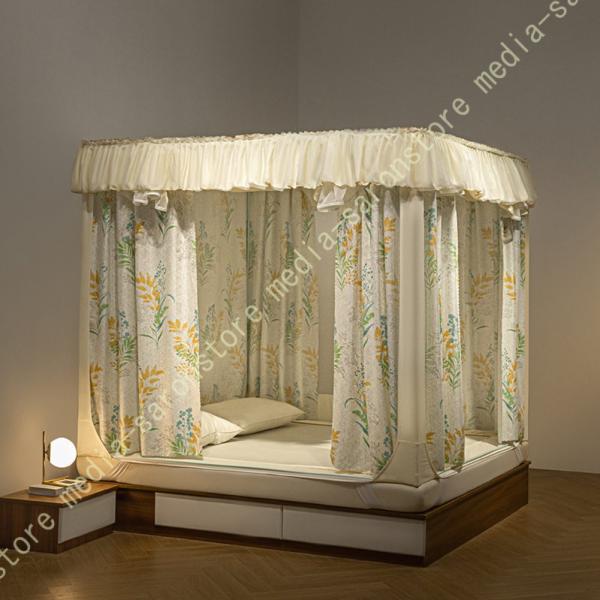 【発売日：2026年01月15日】【高い品質の素材】ポリエステル素材で作られたベッドカーテンは長持ちするように作られています!完璧なメッシュサイズにより、有害な害虫の侵入を防ぎながら、良好な空気の流れを実現します!【プライバシー】蚊帳は遮光...