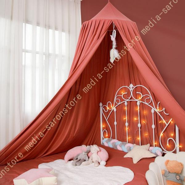 【発売日：2026年01月08日】【商品仕様】上部の直径は60cm、高さは約270cm、裾周りは約400cm（サイズは手動測定のため、1-5cmの誤差が生じる場合があります）【柔らかい肌に優しい素材】このベッドキャノピーは高い品質のポリエス...