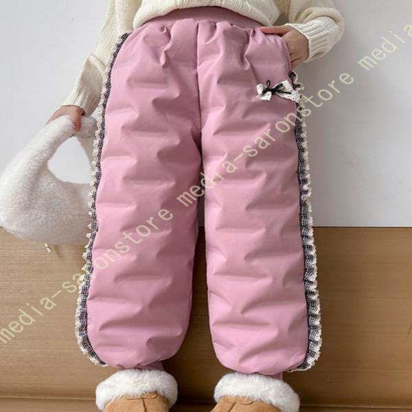 【発売日：2025年11月21日】ダウンパンツ キッズ ロングパンツ 男の子 女の子 冬 ベビー 防寒パンツ 軽量 防風 冬服 防風 厚手　防寒ズボン 保温 暖かい 商品内容：ズボン単品（ワンサイズ上をお求めください）★寒い時期の防寒具とし...