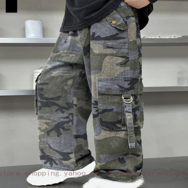 【発売日：2026年01月15日】カーゴパンツ ガールズ 女の子 男の子  キッズ 長ズボン 春 秋 子供 ズボン 女の子 ワイドパンツ ロングズボン スポーツ ゆったり商品内容：ズボン単品◎ワイドルーズシルエットのカーゴパンツ◎通気性良い...