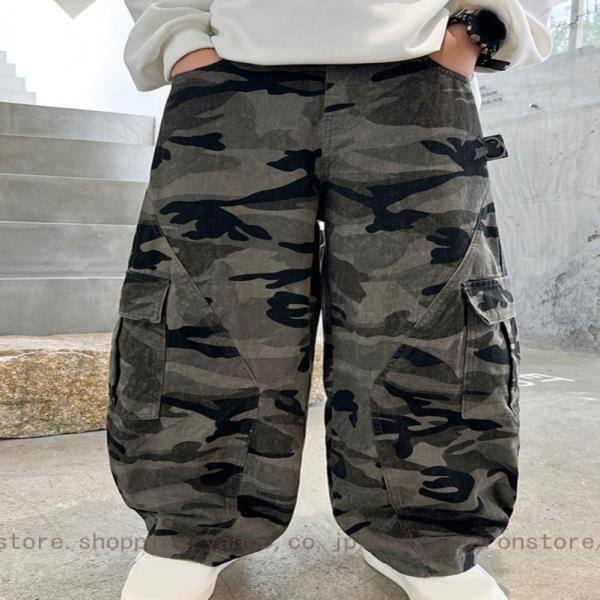 【発売日：2026年01月15日】カーゴパンツ ガールズ 女の子 男の子  キッズ 長ズボン 春 秋 子供 ズボン 女の子 ワイドパンツ ロングズボン スポーツ ゆったり商品内容：ズボン単品◎ワイドルーズシルエットのカーゴパンツ◎通気性良い...