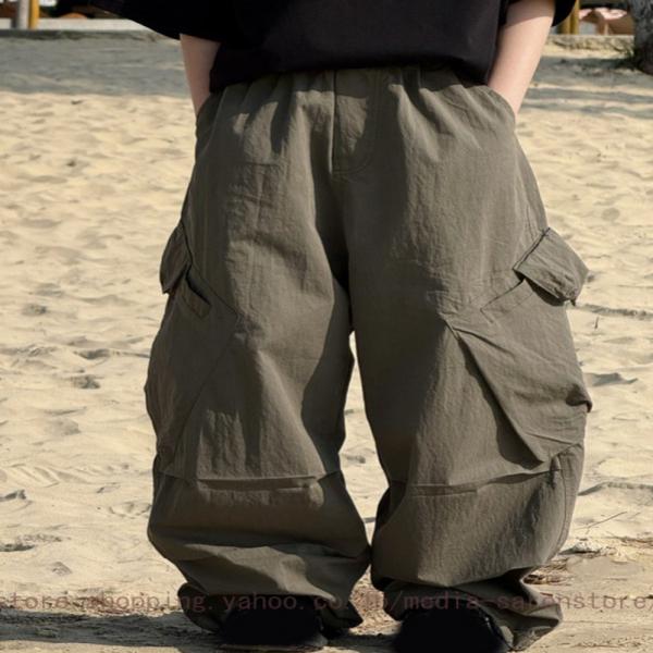 【発売日：2026年01月15日】カーゴパンツ ガールズ 女の子 男の子  キッズ 長ズボン 春 秋 子供 ズボン 女の子 ワイドパンツ ロングズボン スポーツ ゆったり商品内容：ズボン単品◎ワイドルーズシルエットのカーゴパンツ◎通気性良い...