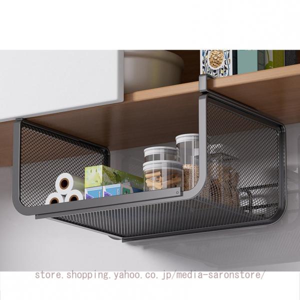 【発売日：2025年12月02日】【省スペースな設計】このラックは、戸棚下に吊り下げることができるため、キッチンやクローゼット、バスルームなど、スペースの節約に役立ちます!限られたスペースでも効果的に使用できます!【大容量な収納スペース】こ...