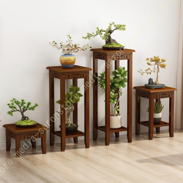 【発売日：2025年11月11日】材質：木製サイズ：幅30×奥行き30×高さ20/50/75/90cm▲天然木製ナチュラルな雰囲気で、さまざまな植物に合わせやすいフラワーラックです!より優しい空間に仕上げらます!▲インテリアに馴染む木目調温...