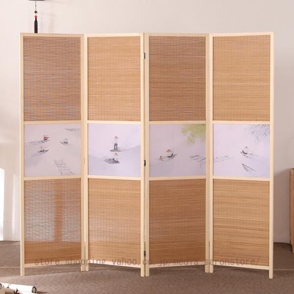 【発売日：2026年01月21日】★「商品サイズ（cm）」：150*50*4=高さ約150×幅約50　　　　 170*50*4=高さ約170×幅約50　　　　 180*50*4=高さ約180×幅約50　　　パネル数：4連 ★「素材」：木と竹...