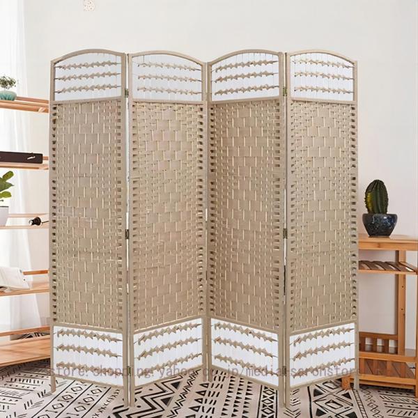 【発売日：2026年01月21日】★「商品サイズ（cm）」：120*40*4=高さ約120×幅約40　　　 150*40*4=高さ約150×幅約40　　　　 180*50*4=高さ約180×幅約50　　　パネル数：4連 ★「素材」：木と紙織...