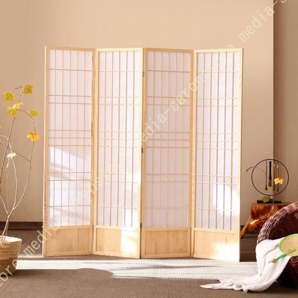 【発売日：2025年11月27日】★「商品サイズ（cm）」：180*45*4=高さ約180×幅約45   パネル数：4連 ★「素材」：木と布 ★「お部屋に新しい空間を」：限られたお部屋の空間を、シンプルに仕切ってくれるパーテーション! ★「...