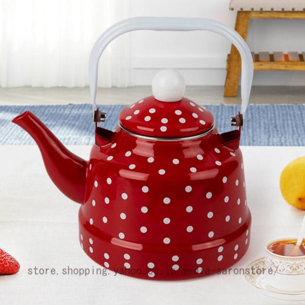 【発売日：2025年09月19日】熱効率の良い琺瑯製ケトルはお湯が早く沸く!また、琺瑯は金気を出さないので、お茶を淹れたりするのにうってつけの道具!温度も一定に保ちやすいのでコーヒーが美味しく入れられる!    琺瑯は金属の表面にガラスを高...