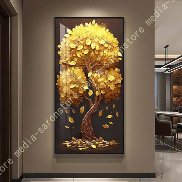 【発売日：2026年01月05日】アートパネル 風水 絵 ポスター 室内を彩り、明るくて華やかな空間に演出してくれるインテリアアイテムでございます▽「風水・開運アート」：ゴールドカラーは風水において「繁栄」や「豊かさ」を象徴し、木をモチーフ...