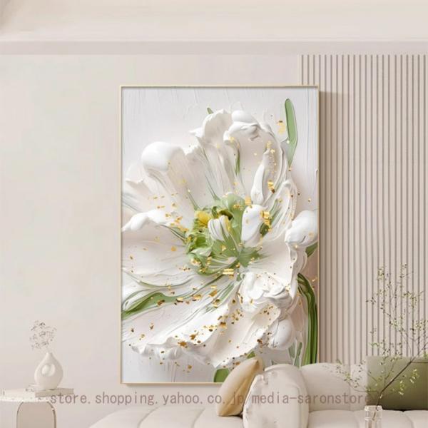 【発売日：2026年01月15日】アートパネル 花 大きい キャンバスアート（木枠付き完成品）■空間の印象を大きく変える効果お部屋全体の雰囲気を一瞬で明るく華やかにできますリビングや玄関などの広い壁面に迫力のある装飾ができますシンプルな白い...