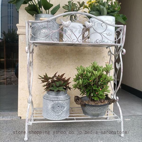 【発売日：2025年10月01日】フラワースタンドおしゃれ 室内 屋外仕樣材質：鉄製サイズ：76*26*76cm　具体的な寸法は写真に示されています! 具体的な寸法は主に種類のもので、図は参考用です!インテリアに室内や玄関、廊下、ベランダな...