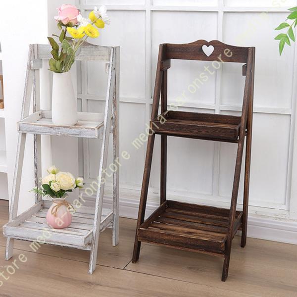 【発売日：2026年01月19日】【商品名】：フラワースタンド【素材】：木【商品サイズ】：長31*奥行30*高さ68cm　3段【簡単組立】ノッチにクロスバーを差し込み、穴に固定ネジを締めすだけ完成作成します!複雑な工具を使わずに植木鉢スタン...