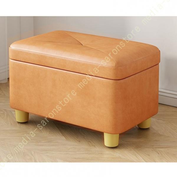 【発売日：2026年04月06日】収納機能: この足置き オットマンは安全ヒンジ式蓋を備えており、取っ手で蓋を開閉して、本、テレビのリモコン、毛布、その他の小物などの日常収納に便利です!軽量で省スペースのデザインにより、持ち運びや移動が簡単...