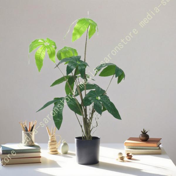 【発売日：2026年01月09日】この屋内の造花は、非常に精巧な職人技を使用して、フェイクグリーンを本物そっくりに見せます! 人工植物はリアルな質感、自然なつながりを持っています! ご自宅の美しい景色になります!人工グリーン植物はお手入れが...