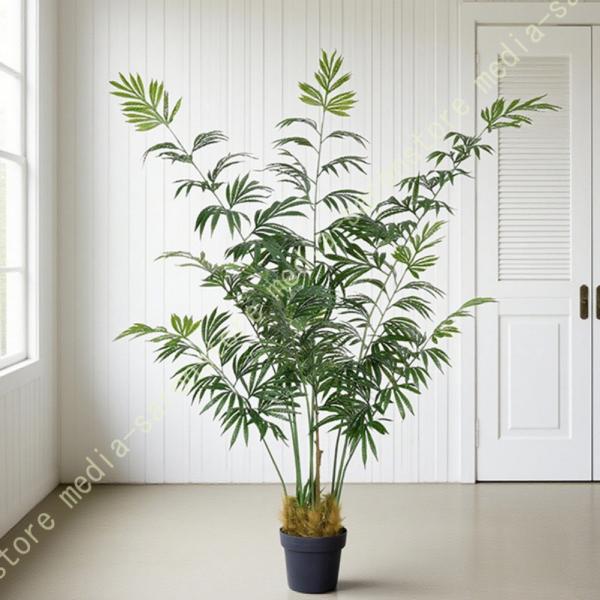 【発売日：2026年01月09日】この屋内の造花は、非常に精巧な職人技を使用して、フェイクグリーンを本物そっくりに見せます! 人工植物はリアルな質感、自然なつながりを持っています! ご自宅の美しい景色になります!人工グリーン植物はお手入れが...