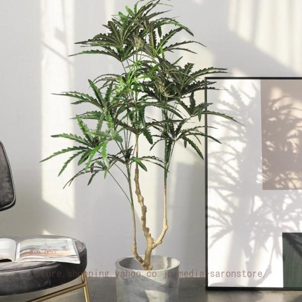 【発売日：2026年01月23日】【梱包内容】 植物本体 ＋ 黒いプラスチック製ポット!※画像内の鉢カバーは撮影用ですので付いておりません!【本物そっくり】プラスチック(PE)で作製されて、色褪せにくく、長持ちです!鮮やかな色と絶妙な職人技...