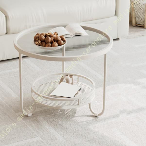 【発売日：2025年11月21日】【材質】厚み強化ガラス+炭素鋼製フレーム、安定した圧縮性能、強力な耐荷重能力、耐久性、安定性、強度を採用しています! ソファーテーブルのエッジは丸く、細かく磨かれ、滑らかでバリがなく、衝突や怪我を避けること...