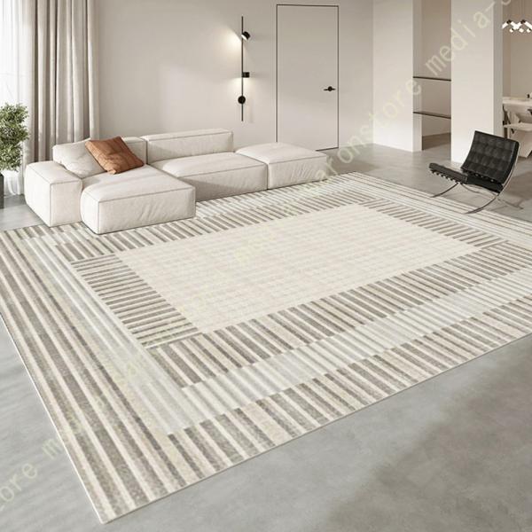 【発売日：2026年02月26日】☆厚み：☆約6mm    弊社は、お客様の夢見ていた快適な生活を実現しようと努力しています!お部屋に快適な大きさのカーペットを選びましょう!★オシャレありのシンプル幾何学柄デザイン★柔らかい肌触り生地♪丈夫...