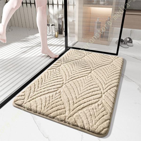 【発売日：2026年03月12日】商品内容：バスマット*1枚! サイズ：40*60cm 50*80cm 60*90cm !驚きの約2秒吸水を実現!お風呂上がりにすぐ吸収し、不快な冷たさが残りません!   ふわふわもこもこのマイクロファイバー...