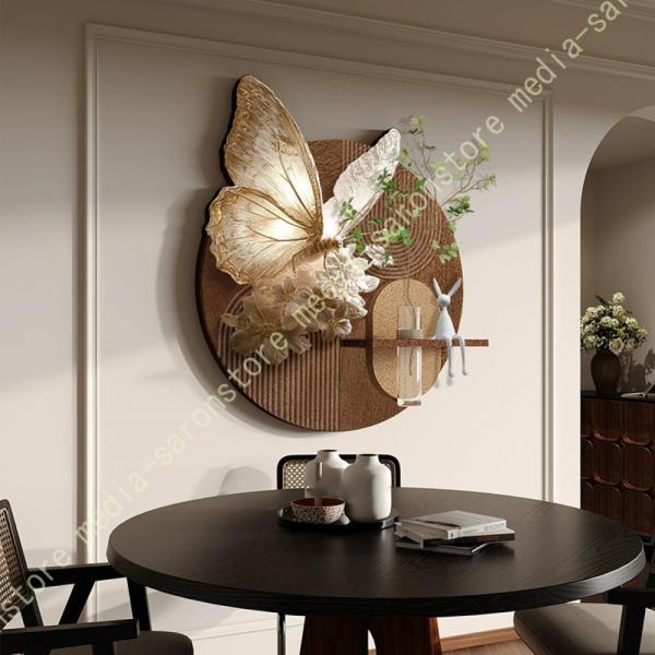 【発売日：2025年12月31日】立体アート+透明花瓶+収納ラック!1、ご購入前にサイズをご確認ください!2、ご自身で組み立てていただくのに、壁へのダメージが少ない目隠しピンがお勧めです!3、製品には 置物とライト が付属していないため、お...