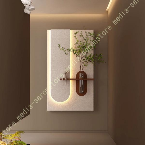 【発売日：2025年12月22日】立体アート+透明花瓶+収納ラック!1、ご購入前にサイズをご確認ください!2、お届け後、ご自身で組み立てていただくのに、壁へのダメージが少ない目隠しピンがお勧めです!3、製品には 置物とライト が付属していな...