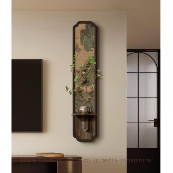 【発売日：2026年01月06日】立体アート+透明花瓶+収納ラック!1、ご購入前にサイズをご確認ください!2、ご自身で組み立てていただくのに、壁へのダメージが少ない目隠しピンがお勧めです!3、製品には 置物とライト が付属していないため、お...