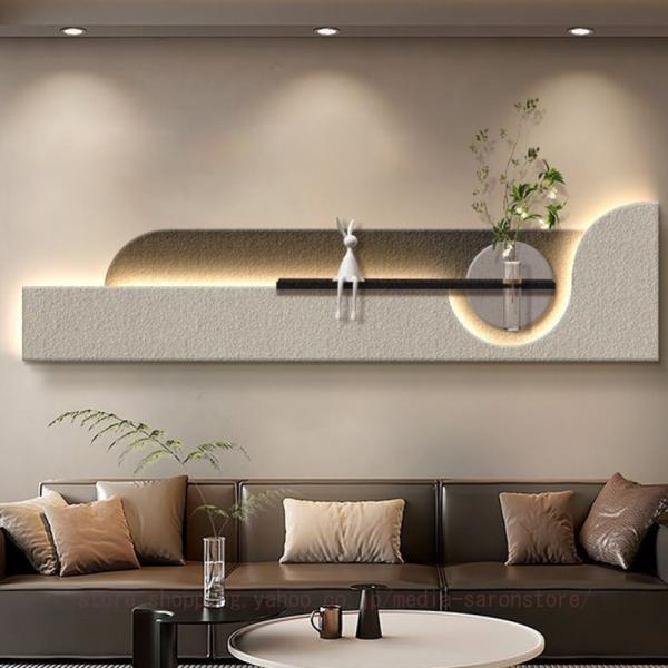 【発売日：2026年01月06日】立体アート+透明花瓶+収納ラック!1、ご購入前にサイズをご確認ください!2、ご自身で組み立てていただくのに、壁へのダメージが少ない目隠しピンがお勧めです!3、製品には 置物とライト が付属していないため、お...