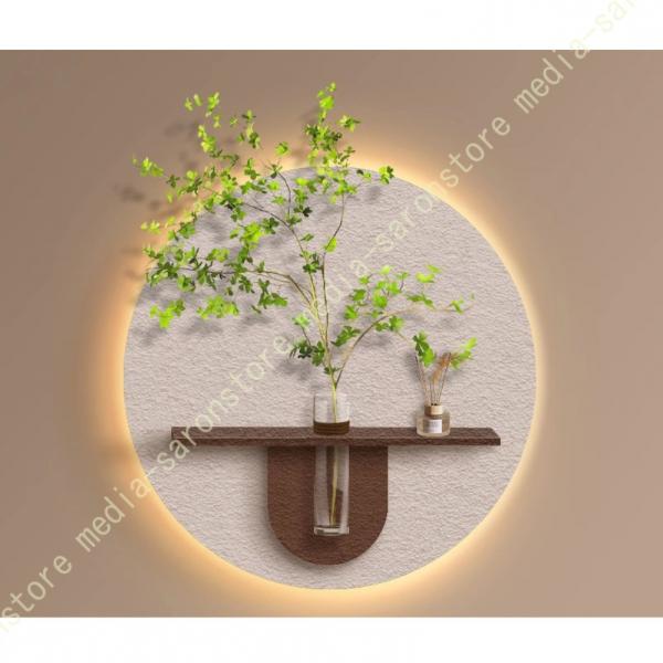 【発売日：2025年12月22日】立体アート+透明花瓶+収納ラック!1、ご購入前にサイズをご確認ください!2、お届け後、ご自身で組み立てていただくのに、壁へのダメージが少ない目隠しピンがお勧めです!3、製品には 置物とライト が付属していな...