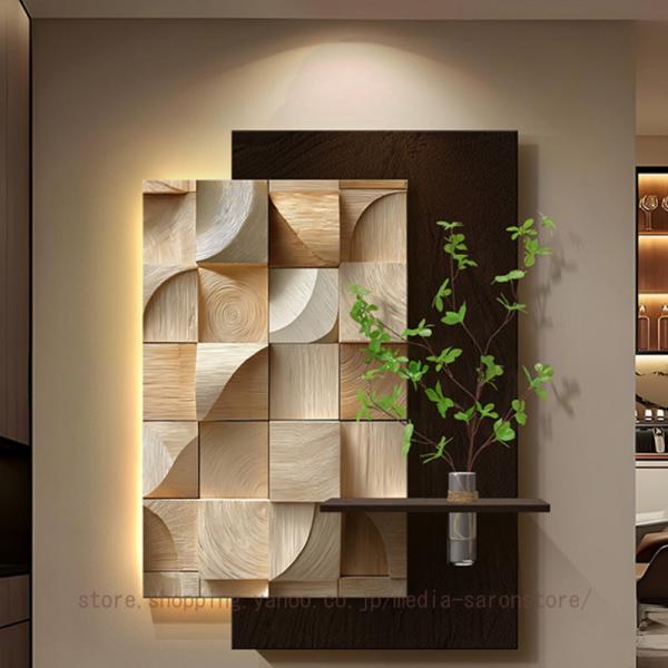 【発売日：2025年11月17日】立体アート+透明花瓶+収納ラック!1、ご購入前にサイズをご確認ください!2、お届け後、ご自身で組み立てていただくのに、壁へのダメージが少ない目隠しピンがお勧めです!3、製品には 置物とライト が付属していな...