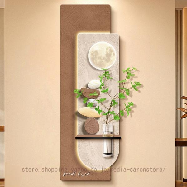 【発売日：2026年01月16日】立体アート+透明花瓶+収納ラック!1、ご自身で組み立てていただくのに、壁へのダメージが少ない目隠しピンがお勧めです!2、製品には 置物とライトが付属していないため、お客様は別途ご購入が必要です!3、内蔵の貯...