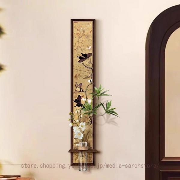 【発売日：2026年01月16日】立体アート+透明花瓶+収納ラック!1、ご自身で組み立てていただくのに、壁へのダメージが少ない目隠しピンがお勧めです!2、製品には 置物とライトが付属していないため、お客様は別途ご購入が必要です!3、内蔵の貯...