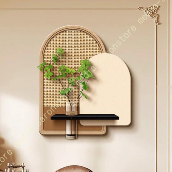 【発売日：2025年12月18日】立体アート+透明花瓶+収納ラック!1、ご購入前にサイズをご確認ください!2、お届け後、ご自身で組み立てていただくのに、壁へのダメージが少ない目隠しピンがお勧めです!3、製品には 置物とライト が付属していな...