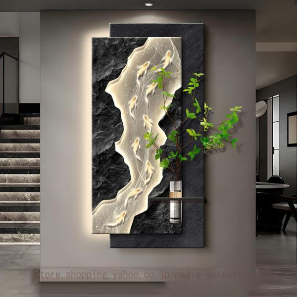 【発売日：2025年12月02日】立体アート+透明花瓶+収納ラック!1、ご購入前にサイズをご確認ください!幅*高約：40*80cm 50*100cm 60*120cm!2、お届け後、ご自身で組み立てていただくのに、壁へのダメージが少ない目隠...