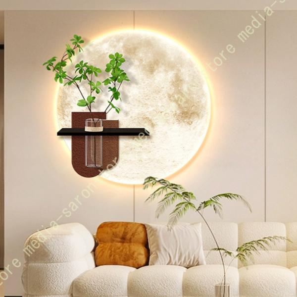 【発売日：2025年12月18日】立体アート+透明花瓶+収納ラック!1、ご購入前にサイズをご確認ください!2、お届け後、ご自身で組み立てていただくのに、壁へのダメージが少ない目隠しピンがお勧めです!3、製品には 置物とライト が付属していな...