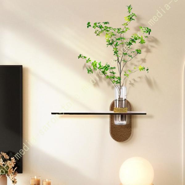 【発売日：2025年12月18日】立体アート+透明花瓶+収納ラック!1、ご購入前にサイズをご確認ください!2、お届け後、ご自身で組み立てていただくのに、壁へのダメージが少ない目隠しピンがお勧めです!3、製品には 置物とライト が付属していな...