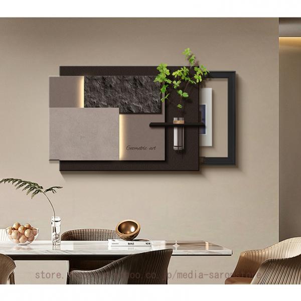 【発売日：2025年12月02日】立体アート+透明花瓶+収納ラック!1、ご購入前にサイズをご確認ください!幅*高約：60*80cm!2、お届け後、ご自身で組み立てていただくのに、壁へのダメージが少ない目隠しピンがお勧めです!3、製品には 置...