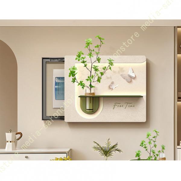 【発売日：2025年11月21日】立体アート+透明花瓶+収納ラック!1、ご購入前にサイズをご確認ください!2、お届け後、ご自身で組み立てていただくのに、壁へのダメージが少ない目隠しピンがお勧めです!3、製品には 置物とライト が付属していな...