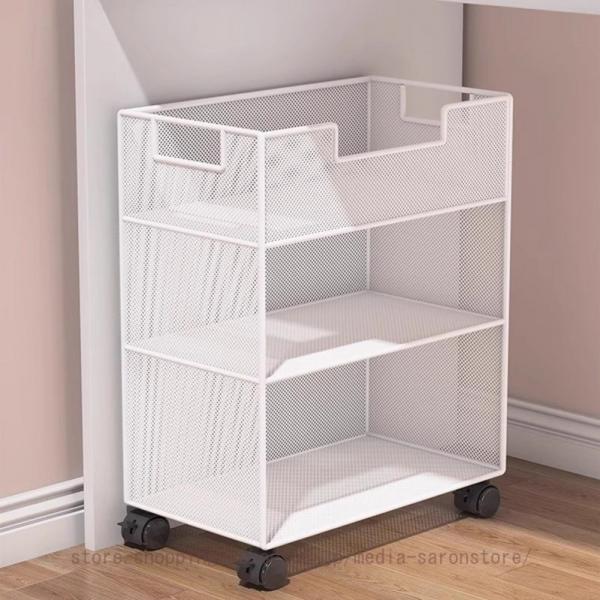 【発売日：2025年11月13日】デスク下に置いて収納スペースを拡張する デスクサイドラック です!キャスター が付属し、 ラック を使いやすい位置に移動することができます!オフィスにはもちろん、家庭用の本や雑誌、子供用の教科書、絵本などの...