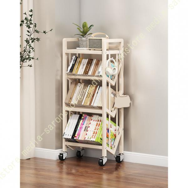 【発売日：2025年12月23日】【多機能ラック】本棚、収納棚、植木鉢トレーなどとして使用できます! オフィス、リビングルームやベッドルームなどに置けます! クリーニングと現代的な外観で自宅やオフィスに最適です!【回転キャスター付き】本棚に...