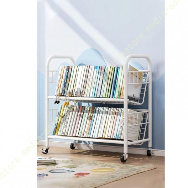 【発売日：2025年12月23日】【多機能ラック】本棚、収納棚、植木鉢トレーなどとして使用できます! オフィス、リビングルームやベッドルームなどに置けます! クリーニングと現代的な外観で自宅やオフィスに最適です!【回転キャスター付き】本棚に...