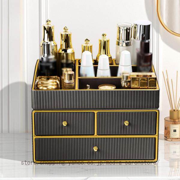 【発売日：2025年10月03日】商品名：収納ボックス適用：寝室、リビング、書斎、居間【コスメ収納】散乱しがちだった様々なメイク道具の収納に困っているのでしょうか？このメイク収納を利用すれば、ドレッサーが一瞬でスッキリになります! 【収納力...