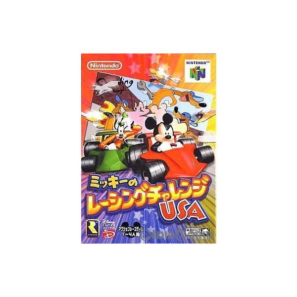 【発売日：2001年01月21日】■タイトル:ミッキーのレーシングチャレンジUSA■機種:ニンテンドウ64ソフト(NINTENDO64Game)■発売日:2001/01/21■メーカー品番:NUS-P-NMLJ■JAN/EAN:490237...