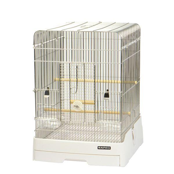 【商品名】 イージーホーム ステンレス37バードWH 鳥用品 【ジャンル・特徴】 錆、劣化に強いステンレス製！